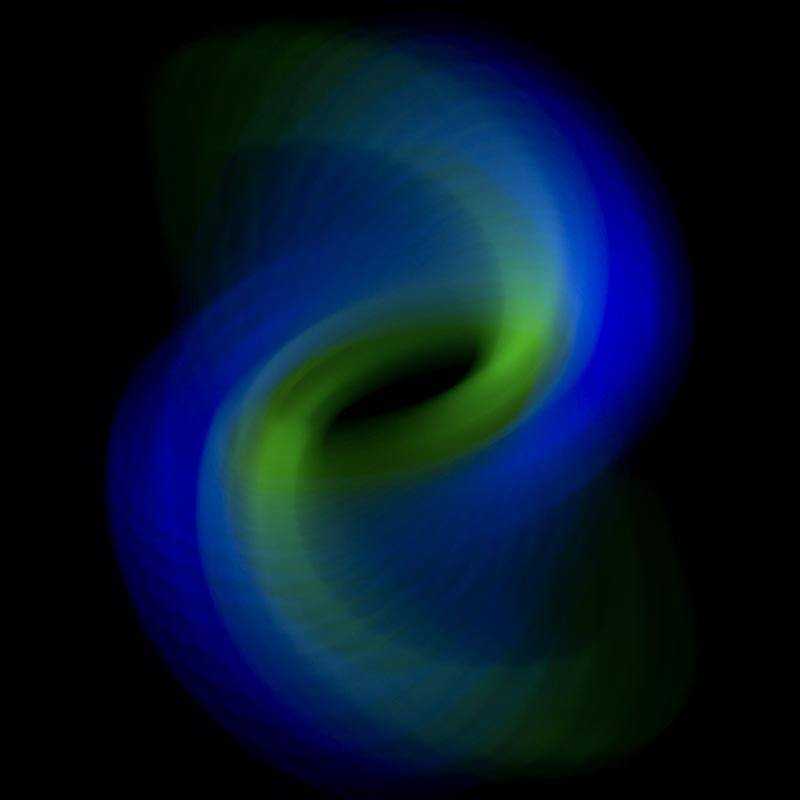 Opaque bottle with green filter. Smoke and steam Light Painting effects