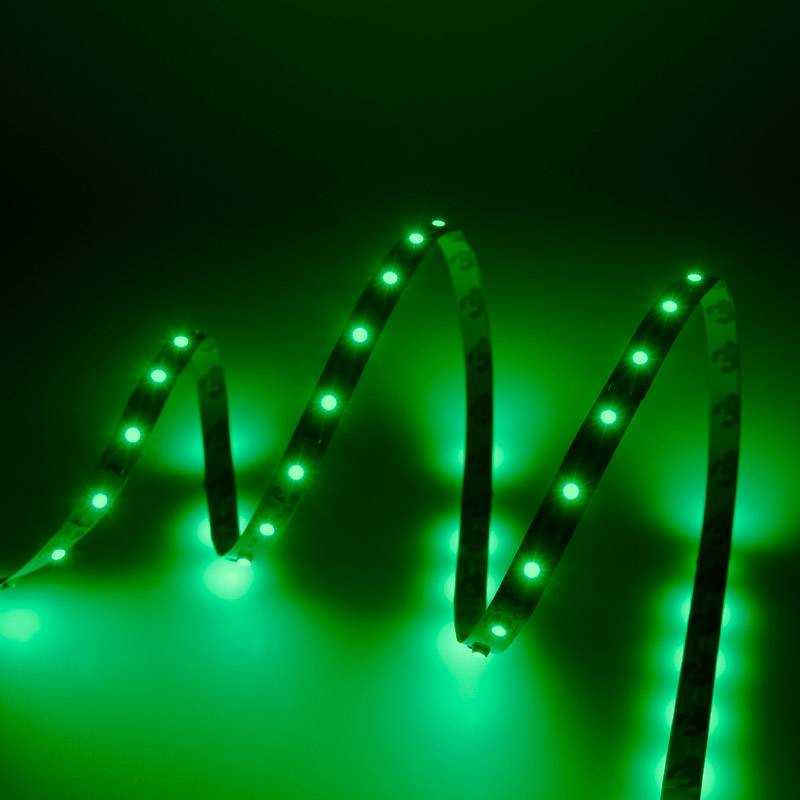 Light Painting battery kit with 1m green LED tape. Filaments effect