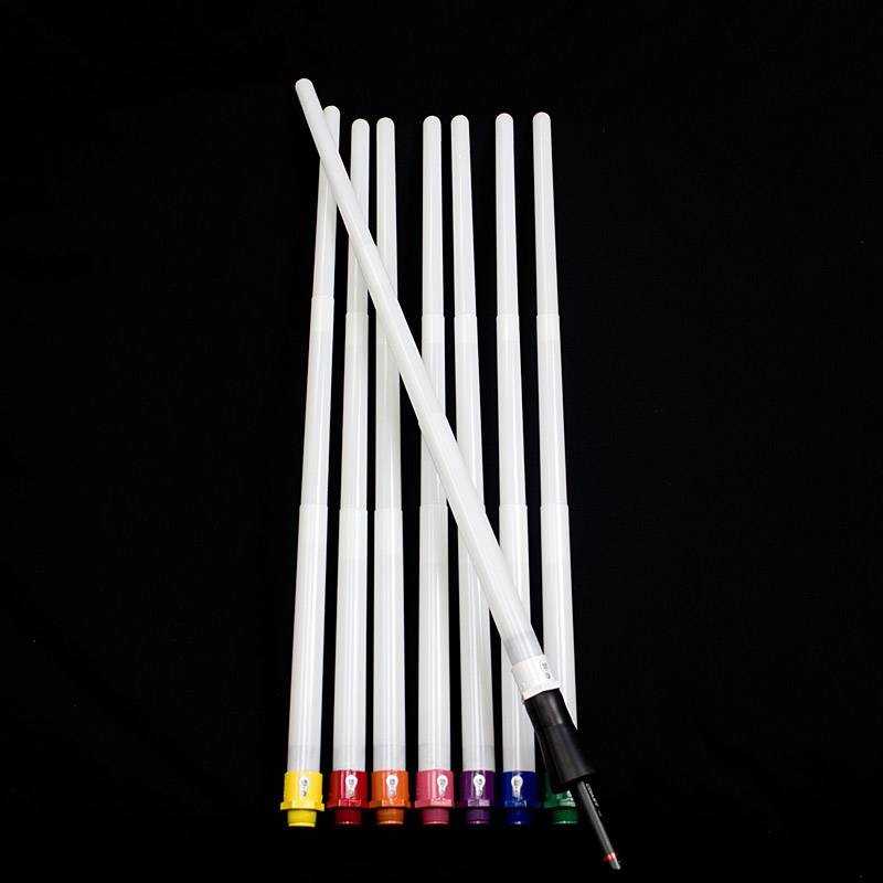 Purple Collapsible Light Sword. Draped effects and flame