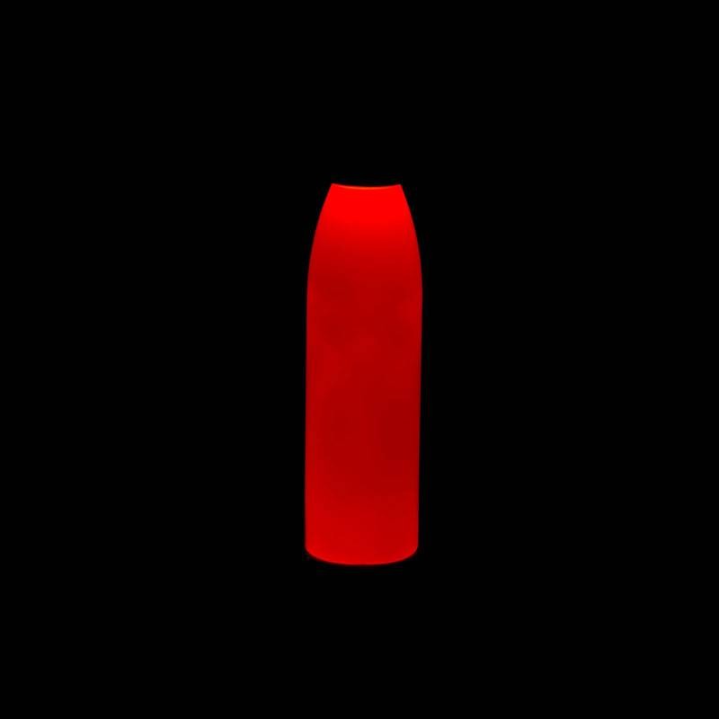 Opaque bottle with red filter. Smoke and steam Light Painting effects